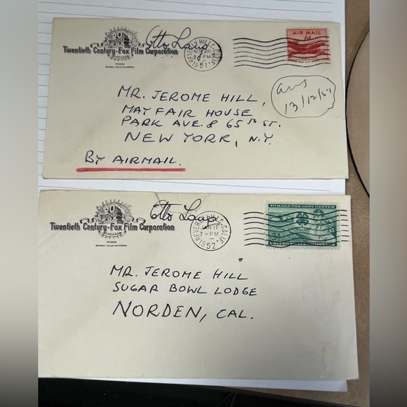 Office | Vintage Otto Lang Film Producer Signed Twentieth Centuryfox ...